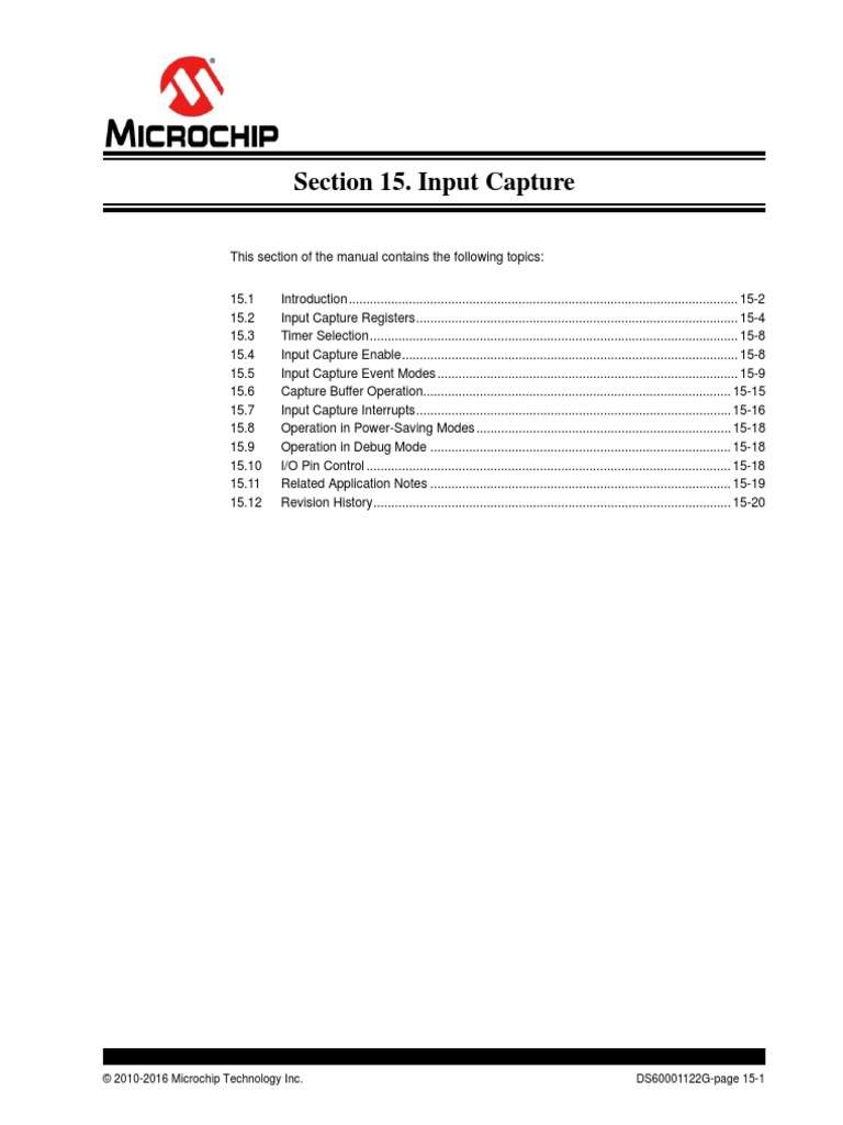 Input Capture Mode PIC32 | PDF | Pic Microcontroller | Timer