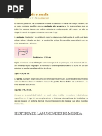 Medida de la cuarta en centímetros | PDF | Pie (unidad) | Distancia