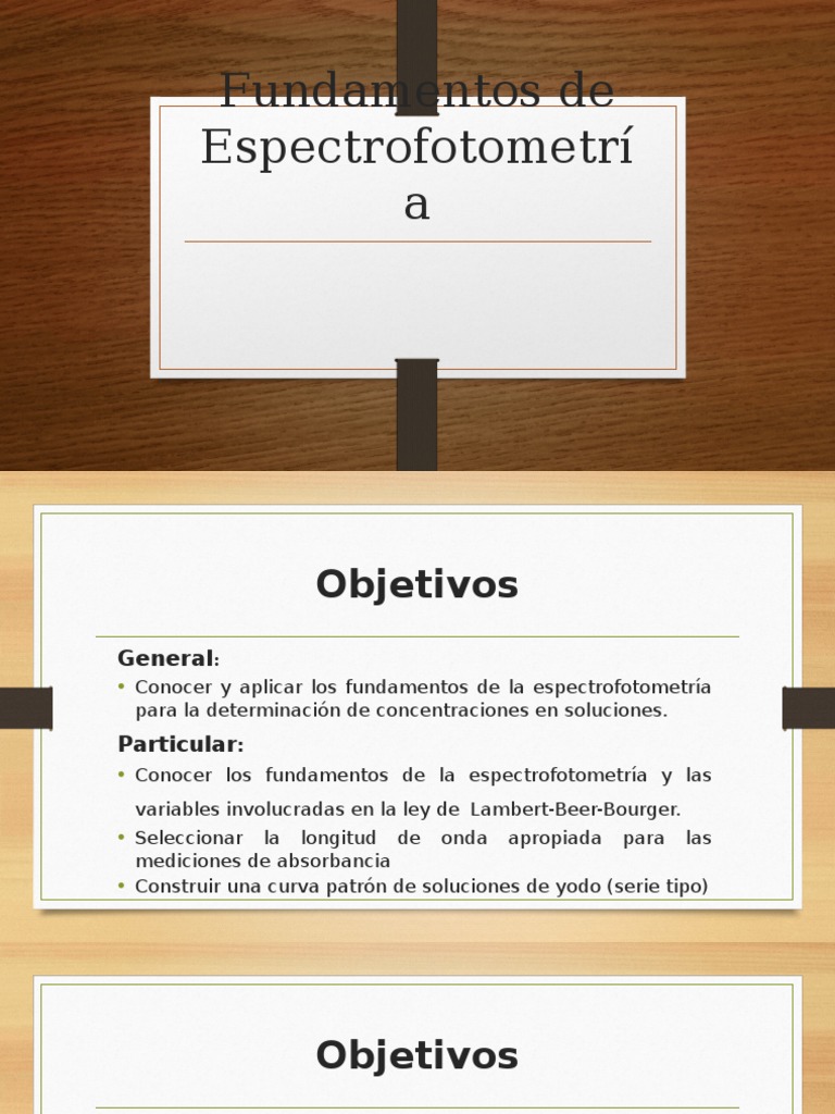 Fundamentos De Espectrofotometría Pdf Espectrofotometria