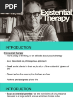 Existential Therapy | PDF | Existentialism | Psychotherapy