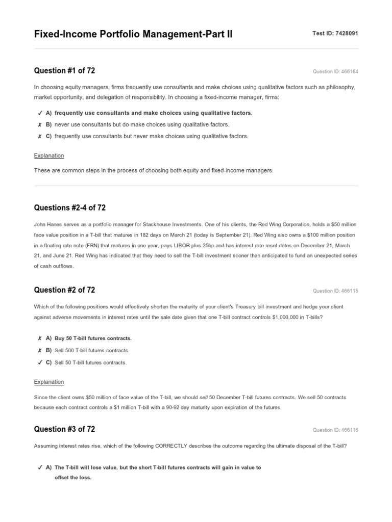 03 Fixed-Income Portfolio Management-Part II PDF | PDF | Bond Duration ...
