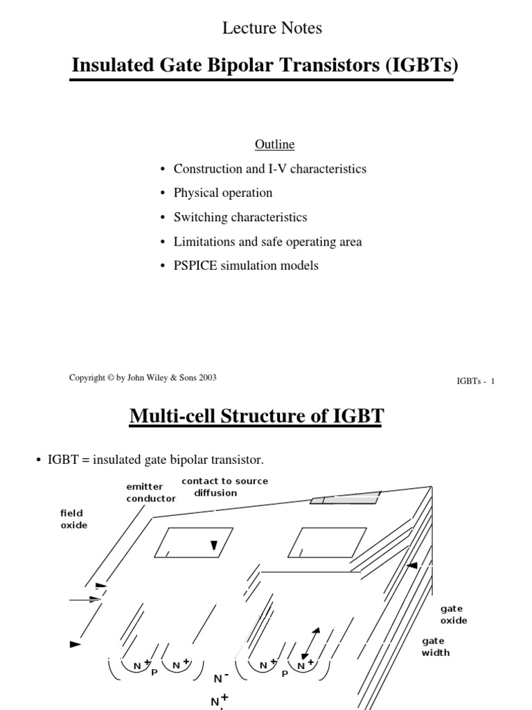 IGBT | PDF | Field Effect Transistor | Bipolar Junction Transistor
