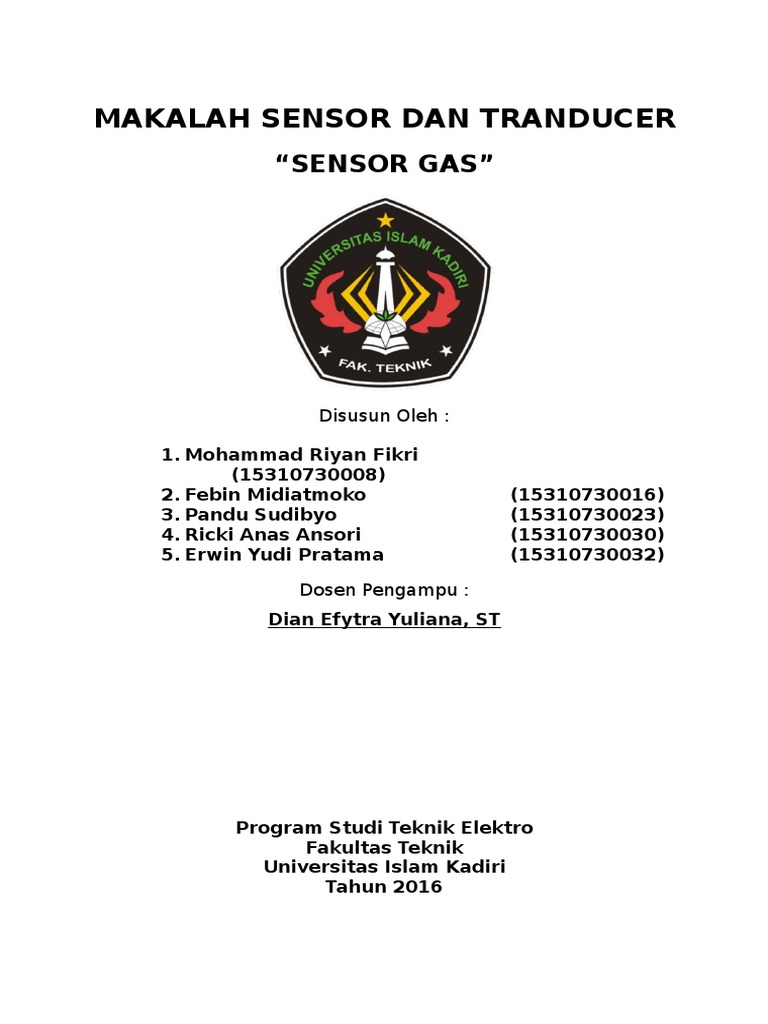 Makalah Sensor Dan Tranducer | PDF