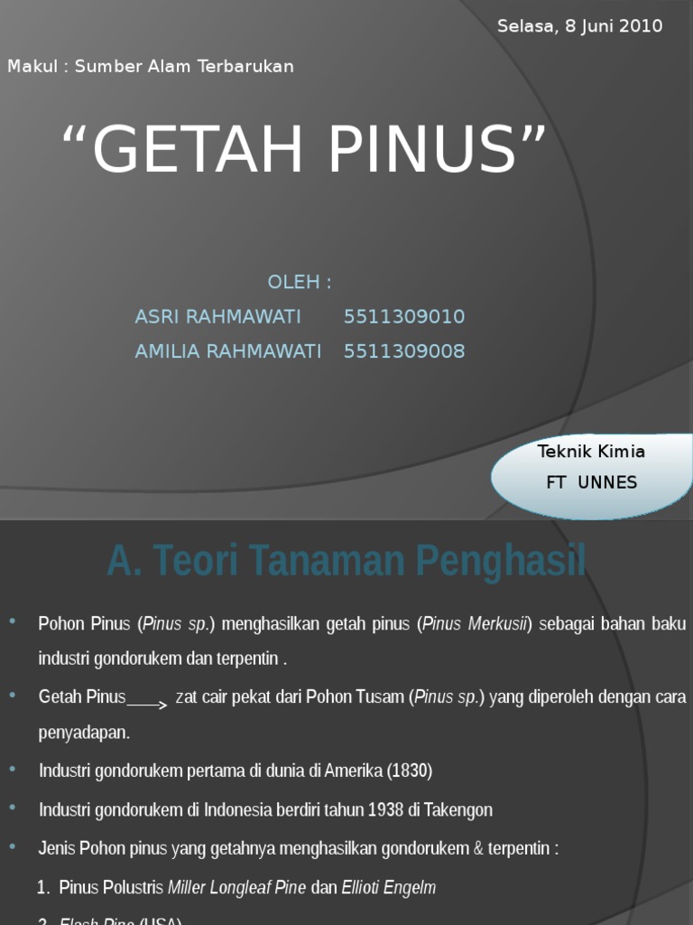 BAT Getah Pinus | PDF