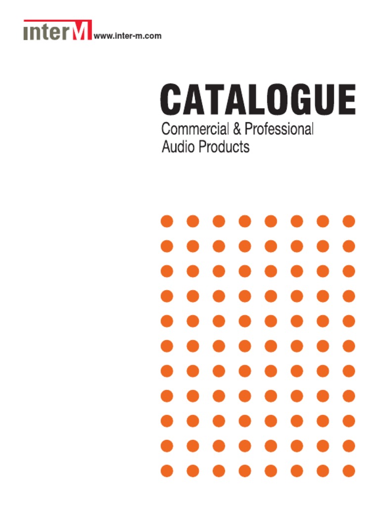 InterM 2010 AUDIO Catalogue | PDF | Microphone | Equalization (Audio)