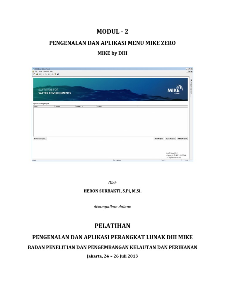 Pengenalan MIKE Zero dan Aplikasinya | PDF