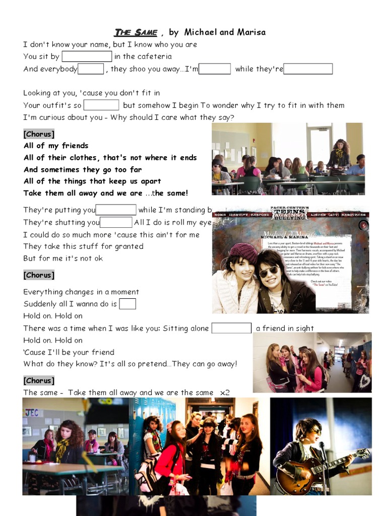 Understanding Bullying Through Music | PDF | Leisure | Entertainment ...