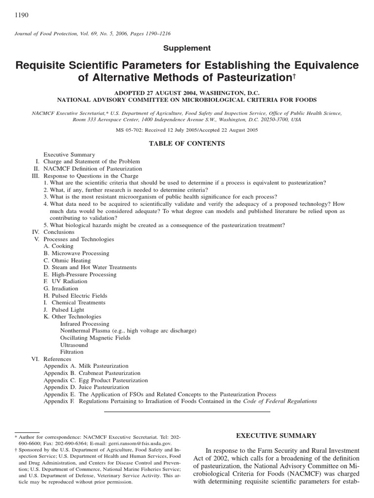 Nacmcf, 2006 | PDF | Sterilization (Microbiology) | Microorganism