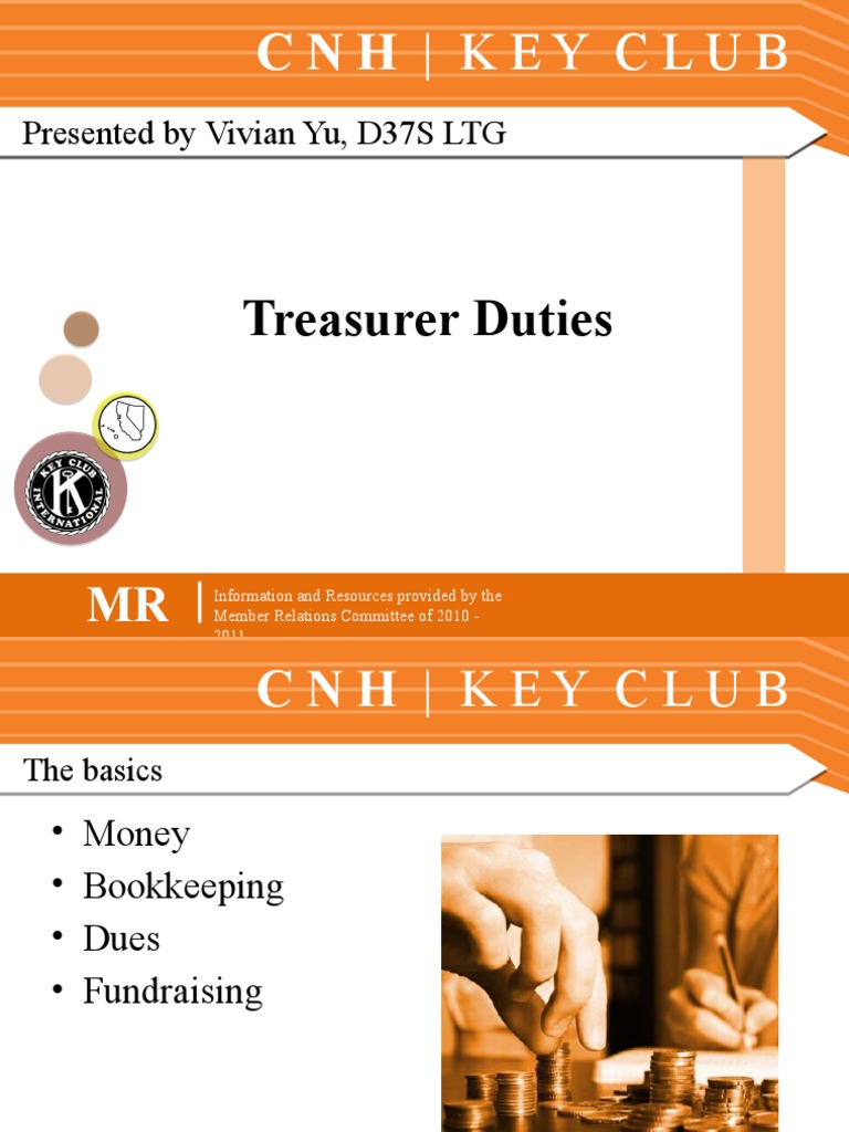CNH - Key Club CNH - Key Club: Treasurer Duties | PDF | Financial ...