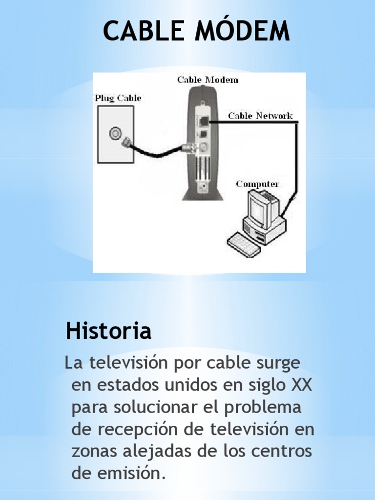Cable Módem | PDF | Módem | Televisión por cable