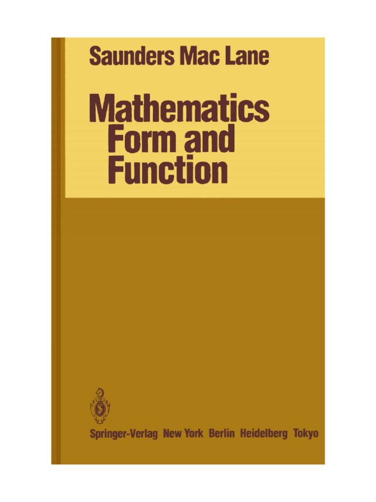 Mathematics, Form and Function PDF | PDF