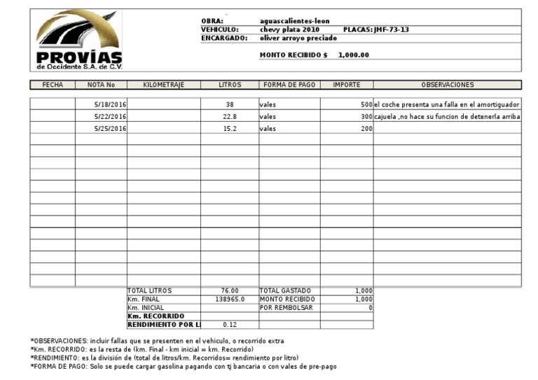 Bitacora Para Control de Gasolina (3)