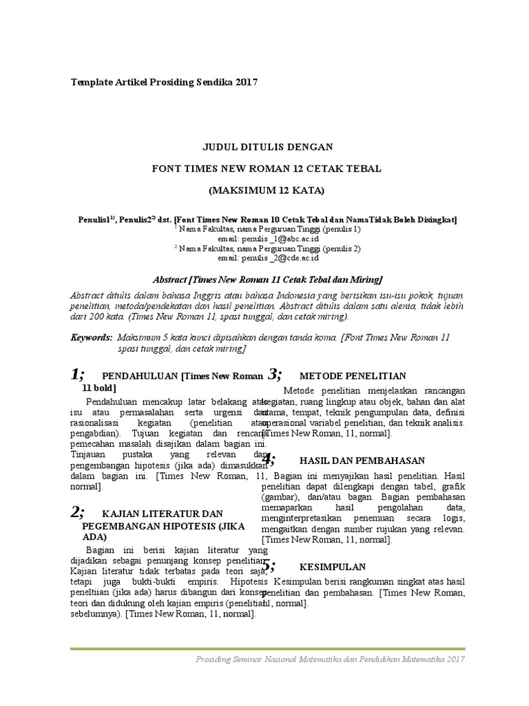 Template Prosiding | PDF