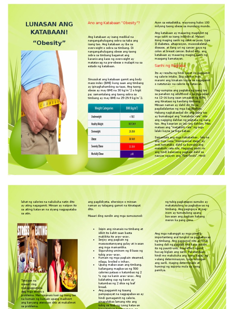 Lunasan Ang Katabaan-Pamphlet | PDF