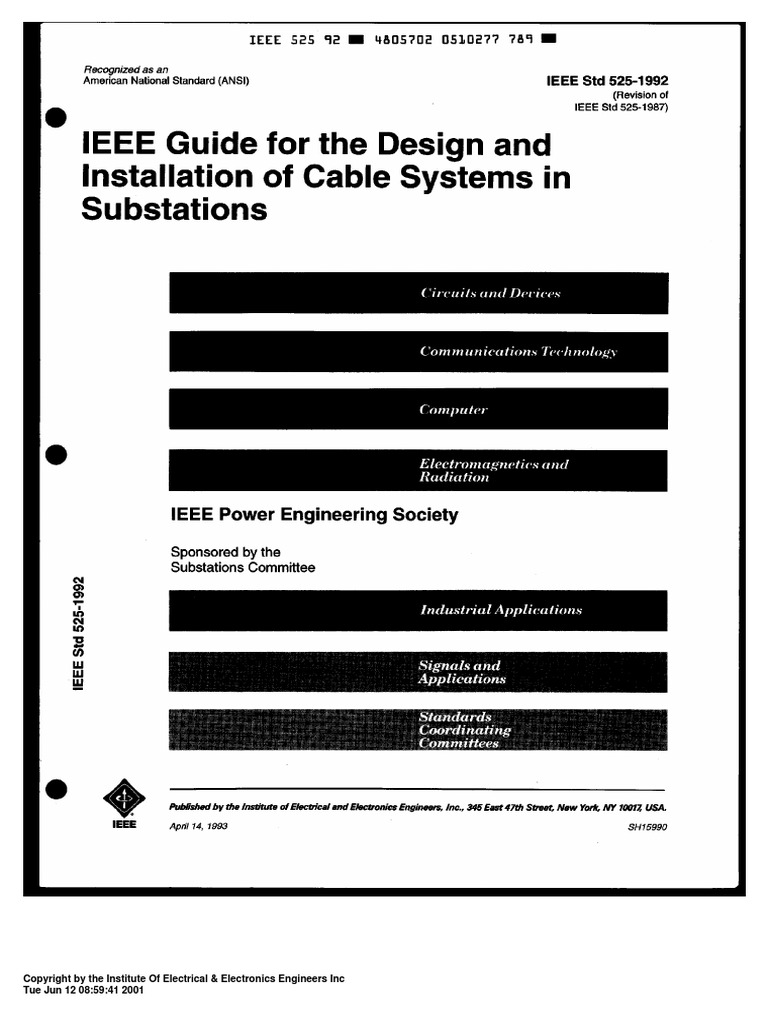 Ieee 525 PDF | PDF | Electronics | Electricity