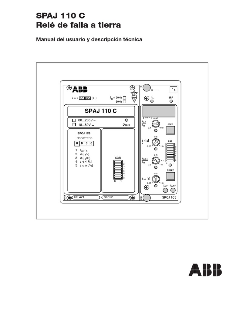 Rele Spaj ABB | PDF | Relé | Transformador