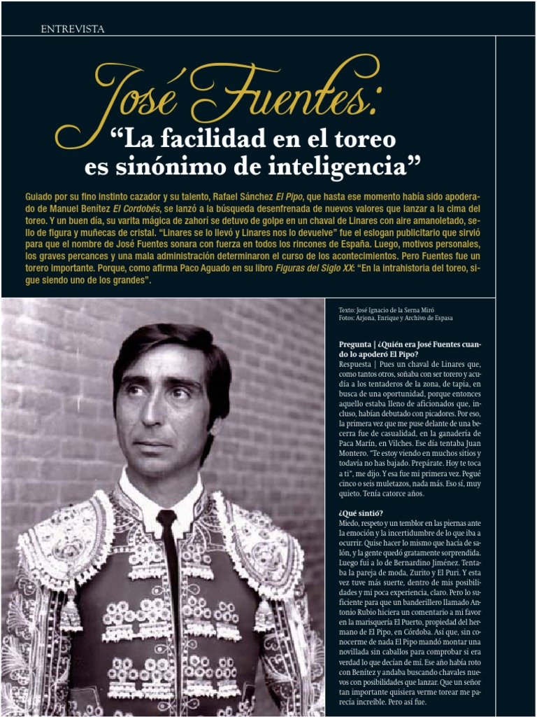 Jose Fuentes | PDF | Toreo | Deportes de combate