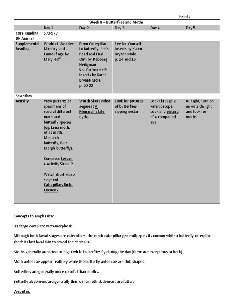 Butterflies vs. Moths | PDF | Butterfly | Biota