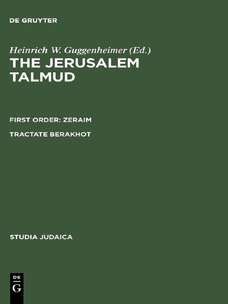 The Jerusalem Talmud PDF | PDF | Pharisees | Talmud