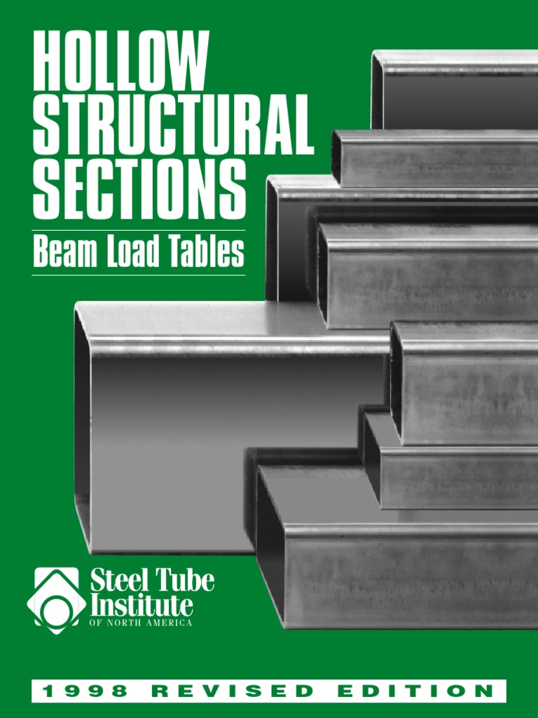 STEEL HSS Beam Load Table Bro PDF | PDF | Bending | Beam (Structure)