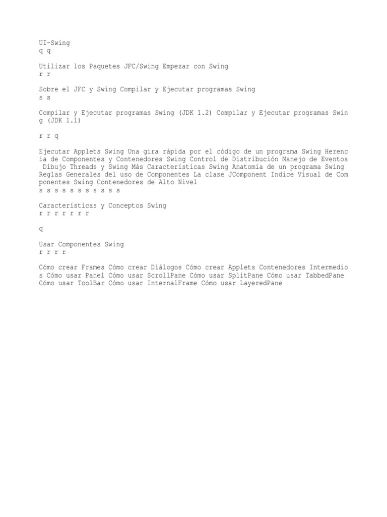 Manual Programacion Java Tutor Swing | PDF | Java (lenguaje de programación) | Compilador