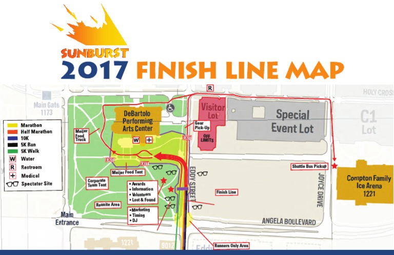 2017 Finish Line Map - Participant View | PDF