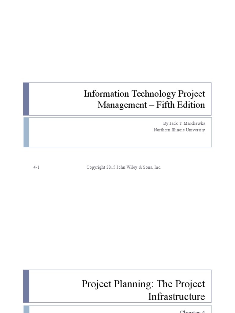 Information Technology Project Management - Fifth Edition: by Jack T ...