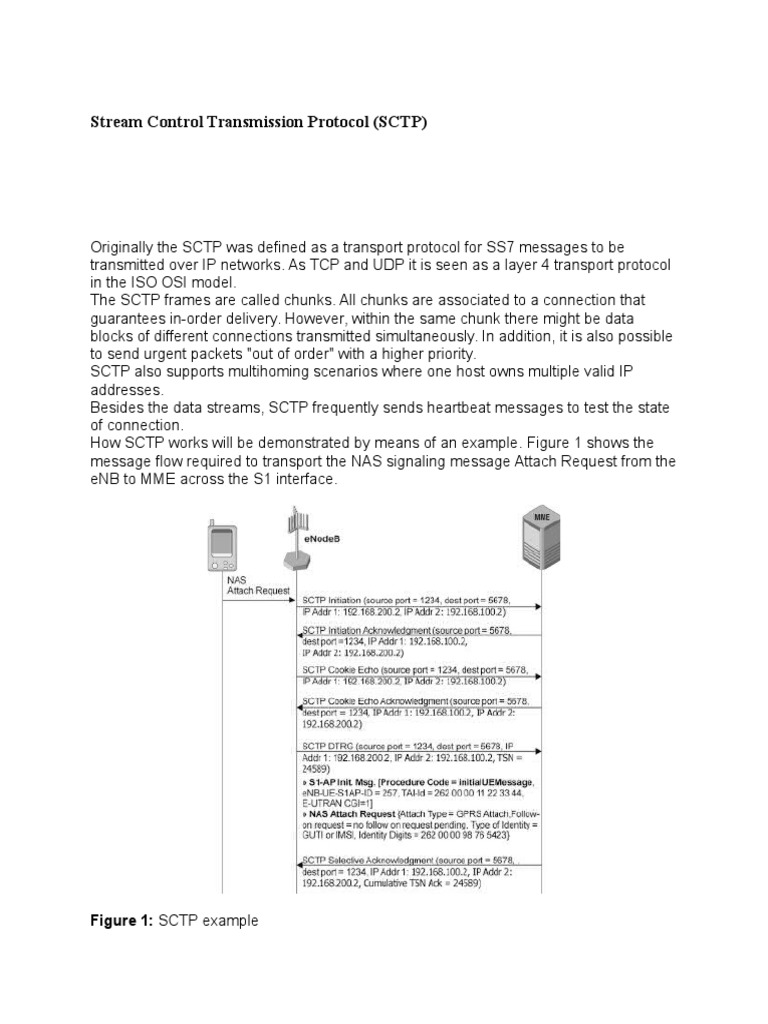 Stream Control Transmission Protocol | Download Free PDF | Transmission ...