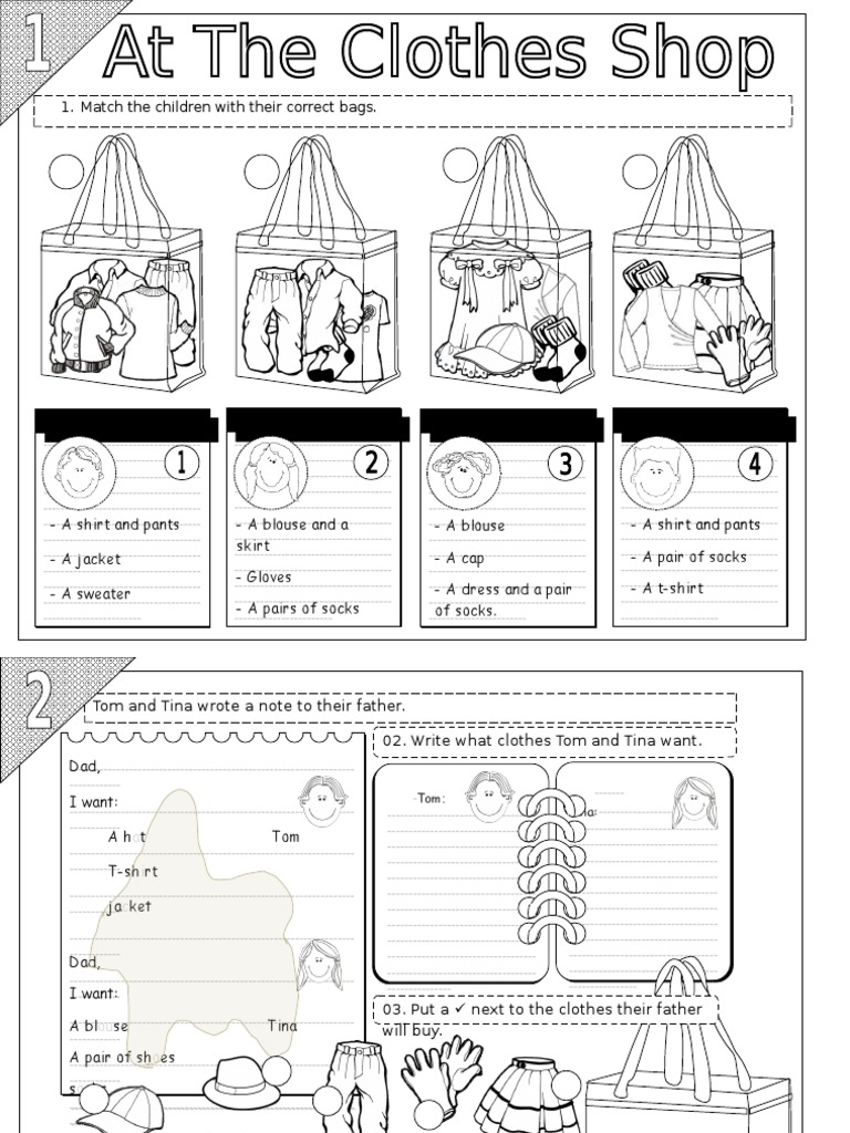 At The Clothes Shop | PDF | Human Appearance | Fashion