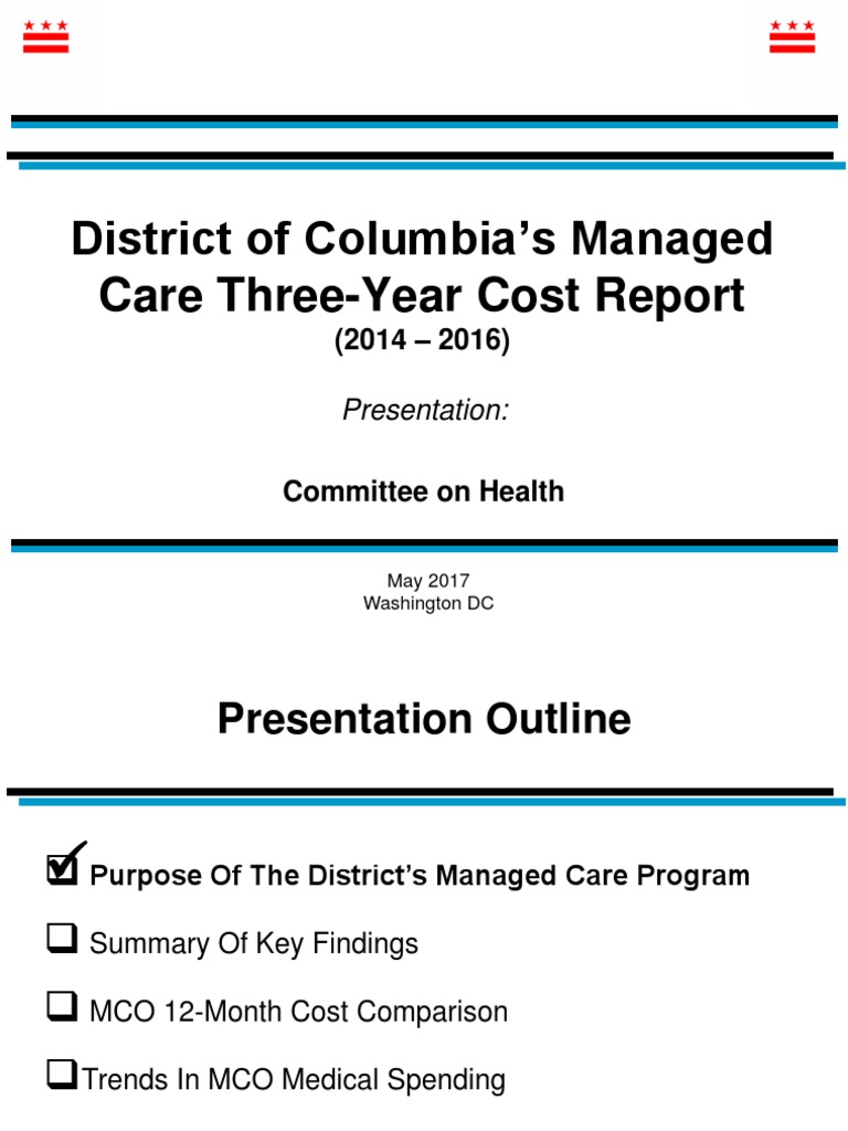 MCO Three-Year Cost Report | PDF | Managed Care | Medicaid