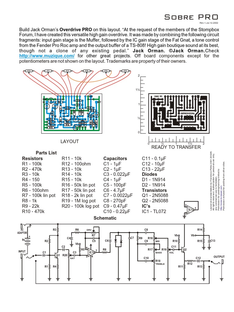 Tonepad Amzoverdrivepro | PDF | Electronic Circuits | Electrical Circuits