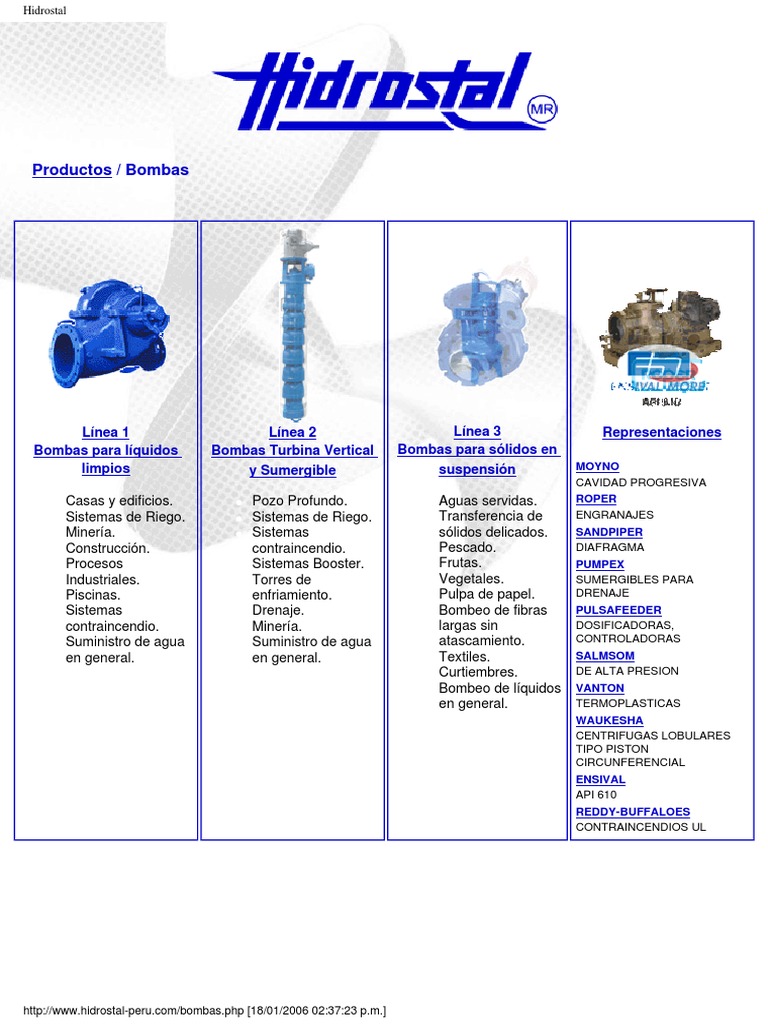 Bombas Hidrostal | Bomba | Tanques