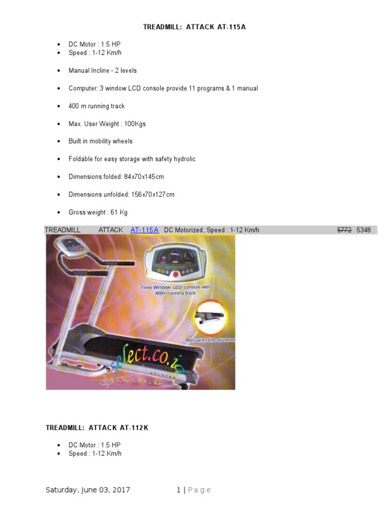 TREADMILL | PDF | Treadmill | Manufactured Goods