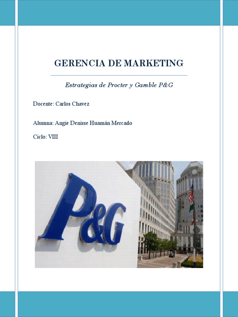 Estrategias de P&G Procter y Gamble | PDF | Procter & Gamble | Marca