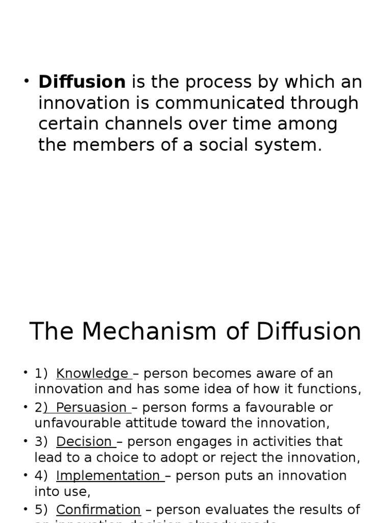 Diffusion Theory Elements & Adopter Categories | PDF | Social ...