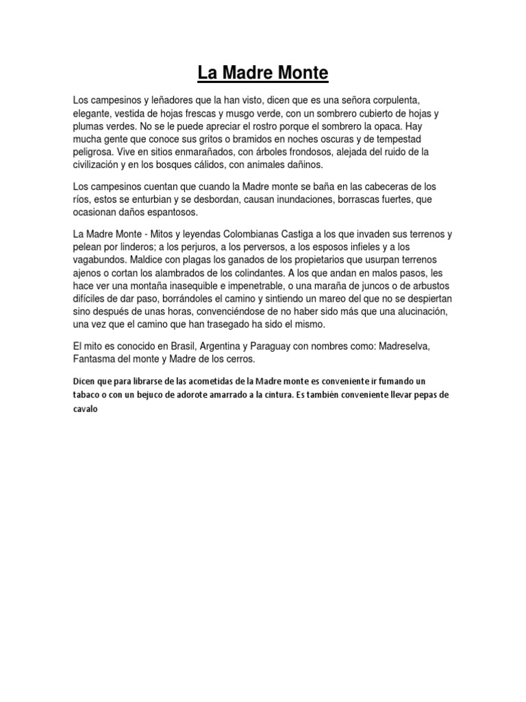 La Madre Monte | PDF