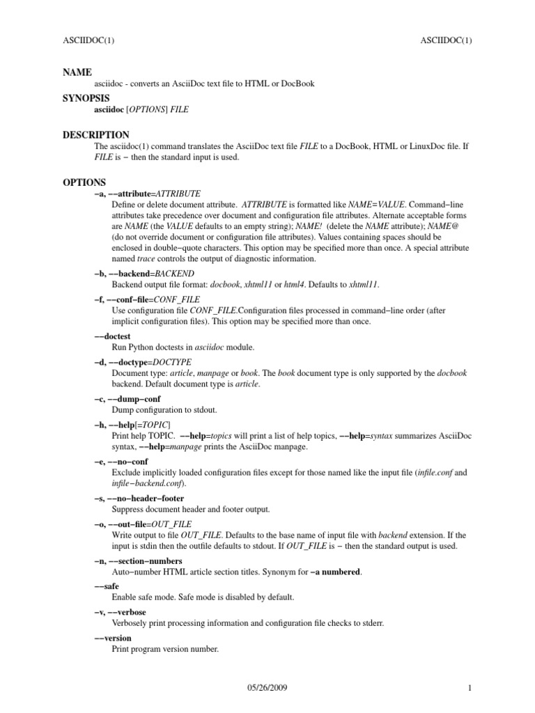 Name Synopsis: FILE Is Then The Standard Input Is Used | PDF | Html | Computer File