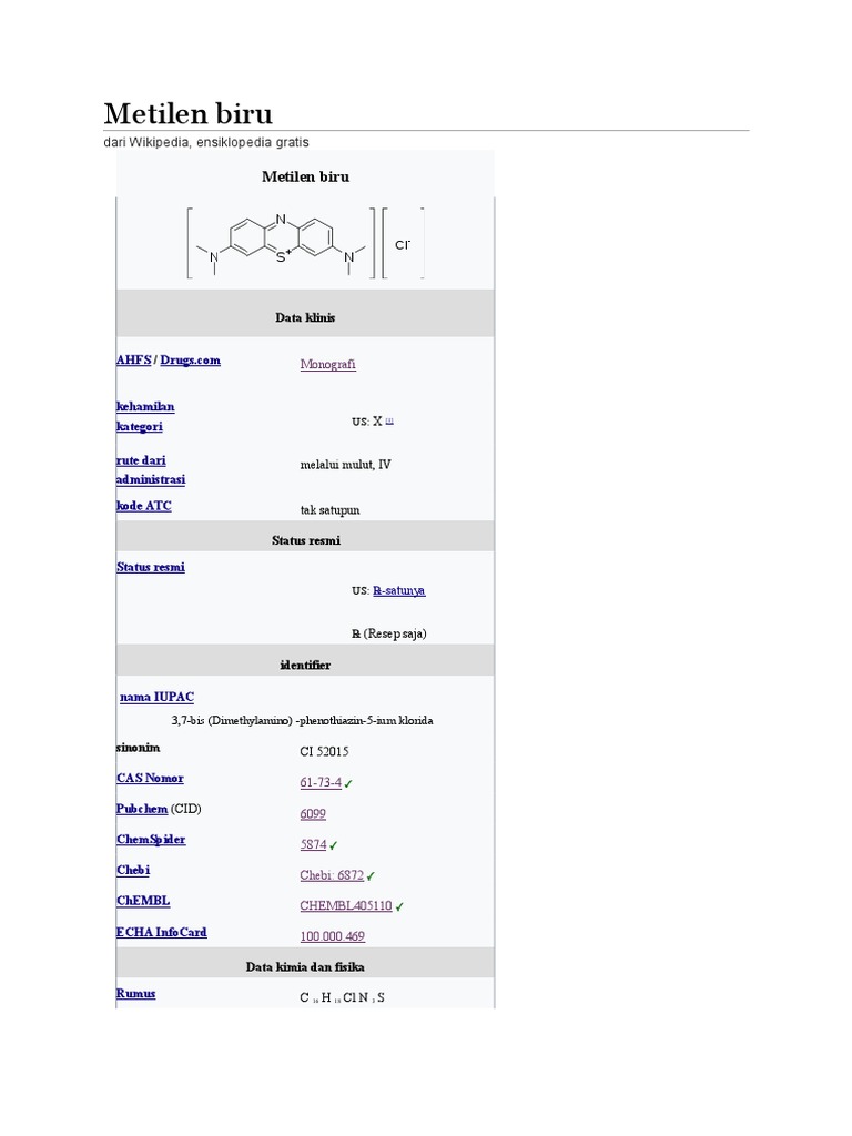 Metilen Biru | PDF | Pengembangan Diri | Kesehatan Holistik