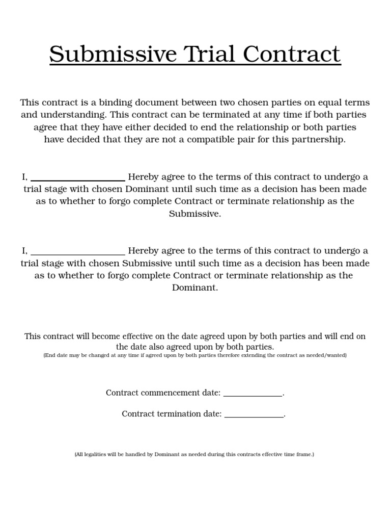 Trial Contract | Virtue | Private Law