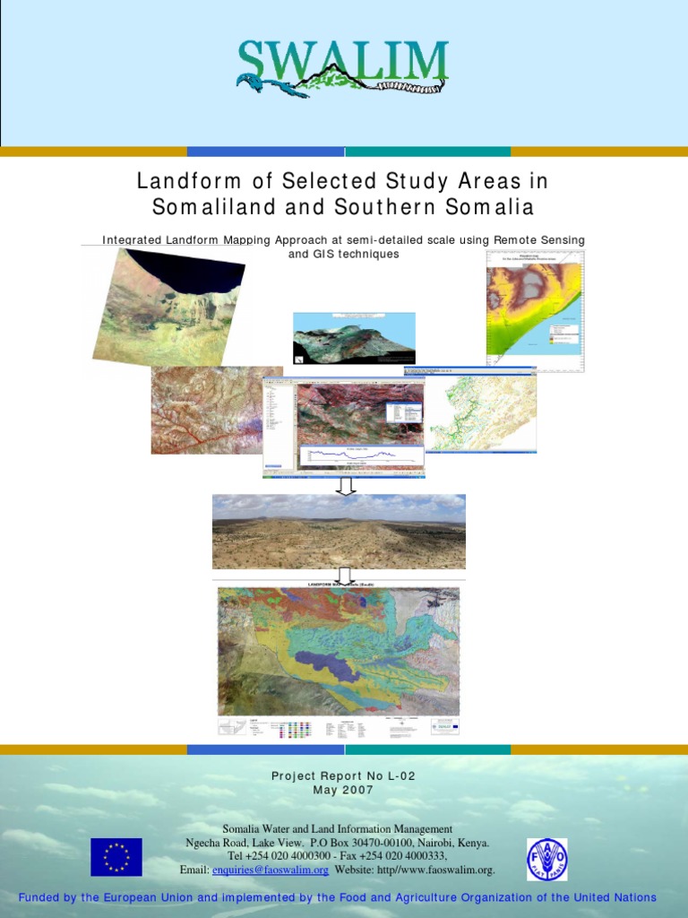 L-02 Landform of Selected Areas in Somaliland and Southern Somalia ...