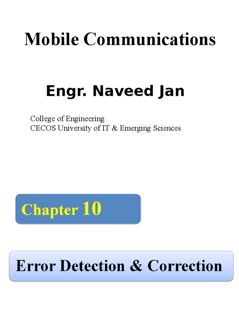 GSM Basics Chapter7 Detail | PDF | Error Detection And Correction ...