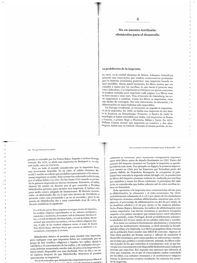 Acemoglu - Cap 8 | PDF | España | imperio Otomano