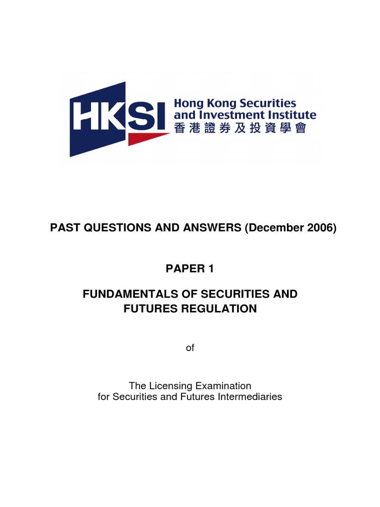 Past Questions and Answers (December 2006) | PDF | Margin (Finance ...