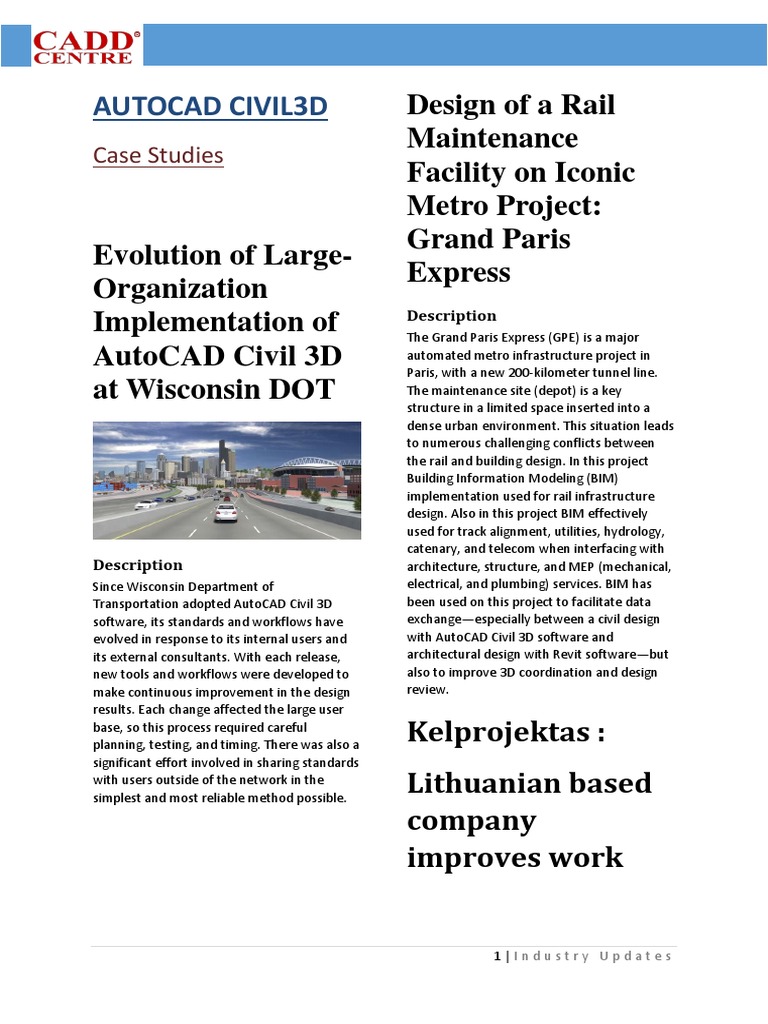 Auto CAD Civil 3D | PDF | Building Information Modeling | Autodesk