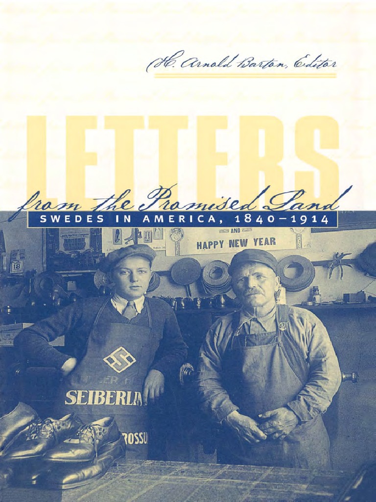 Letters From The Promised Land (1840-1914) Swedes in America (373p ...