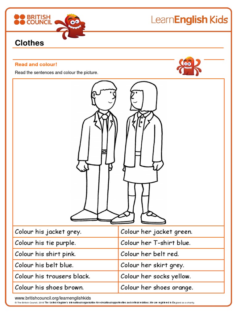 Colouring Pages Clothes v2 | PDF