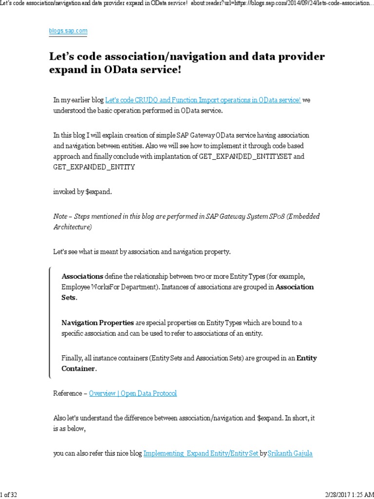 Let's Code Association - Navigation and Data Provider Expand in OData ...