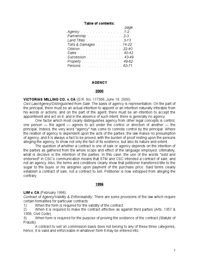 Case Digests in Civil Law (1995-2001) | PDF | Title (Property ...