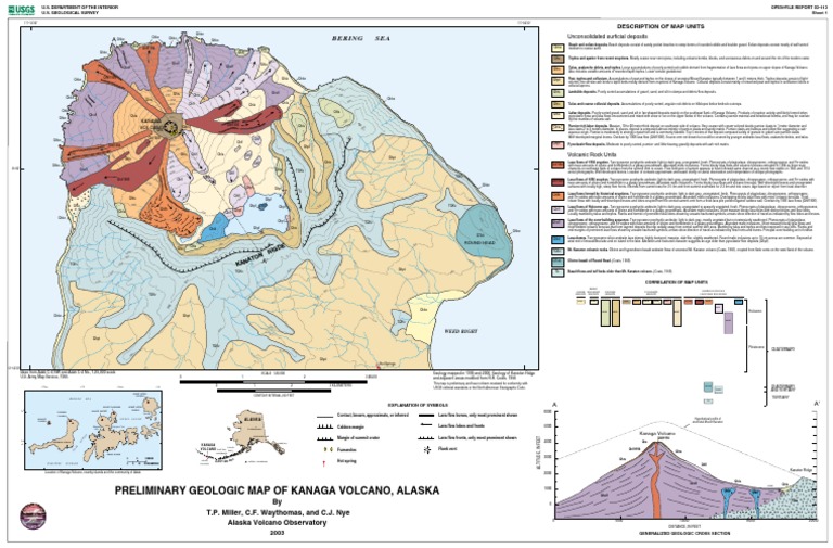 Geologic Map Kanaga Volcano | PDF | Lava | Volcano
