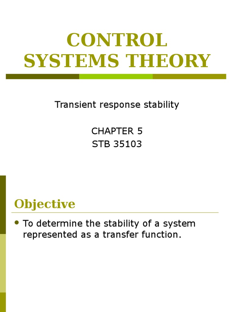 Stability | PDF | Stability Theory | Control Theory